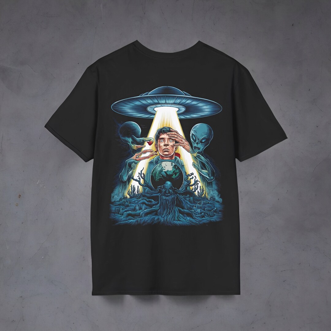 Space Saga V1 Alt Clothing Alien Art Unisex T-shirt Horror UFO Clothes ...