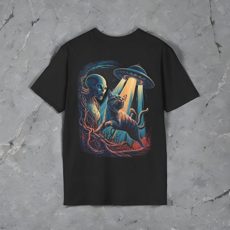 Space Saga V1 Alt Clothing Alien Art Unisex T-shirt Horror UFO Clothes ...