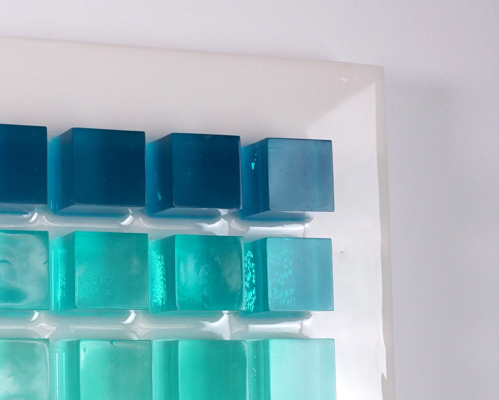 3D Wall Art Cubes Colorful Turquoise Sea Home Decor, Prisma Art ...