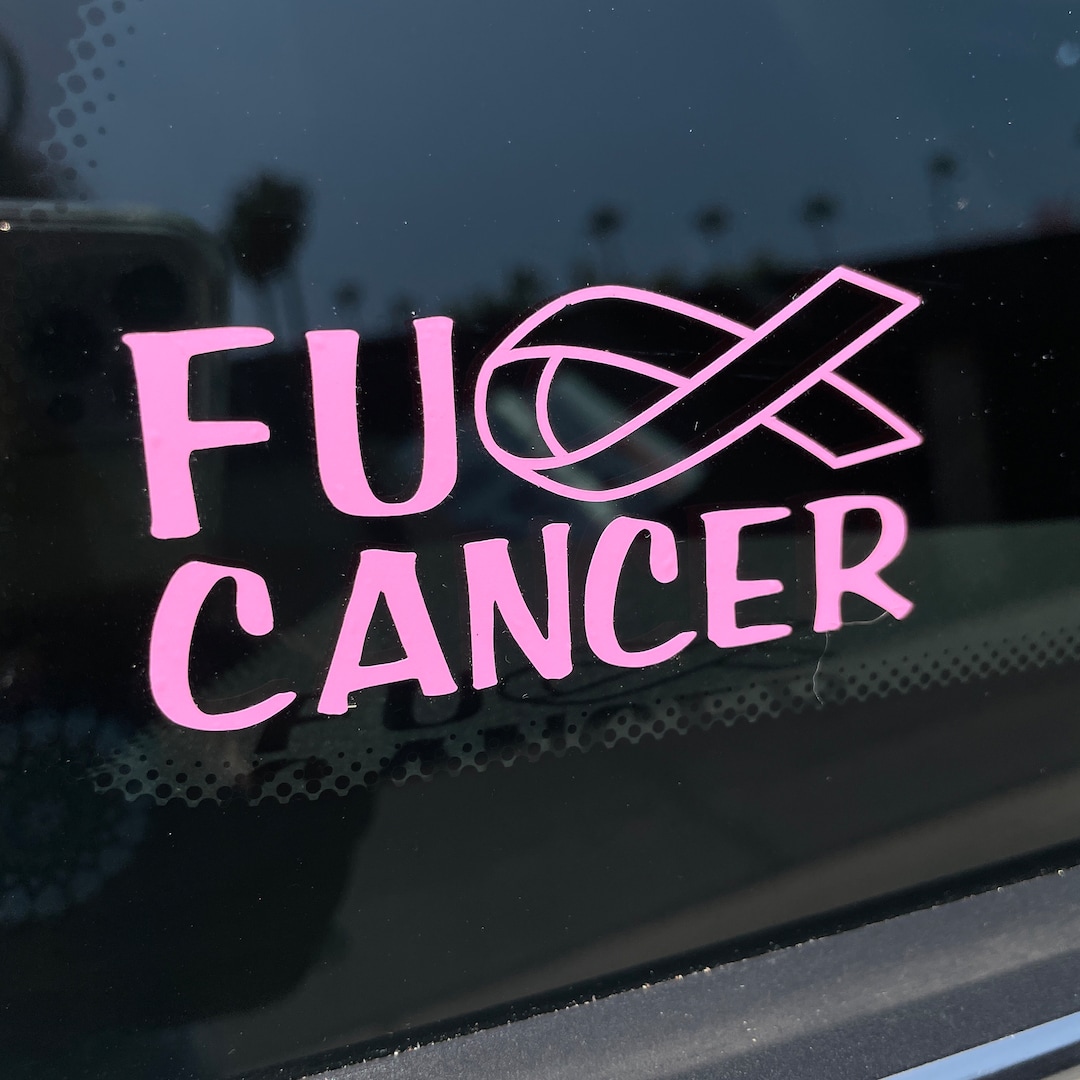 F Cancer Car Decal, Fu*k Cancer Decal, Laptop Decal, Cancer Survivor ...