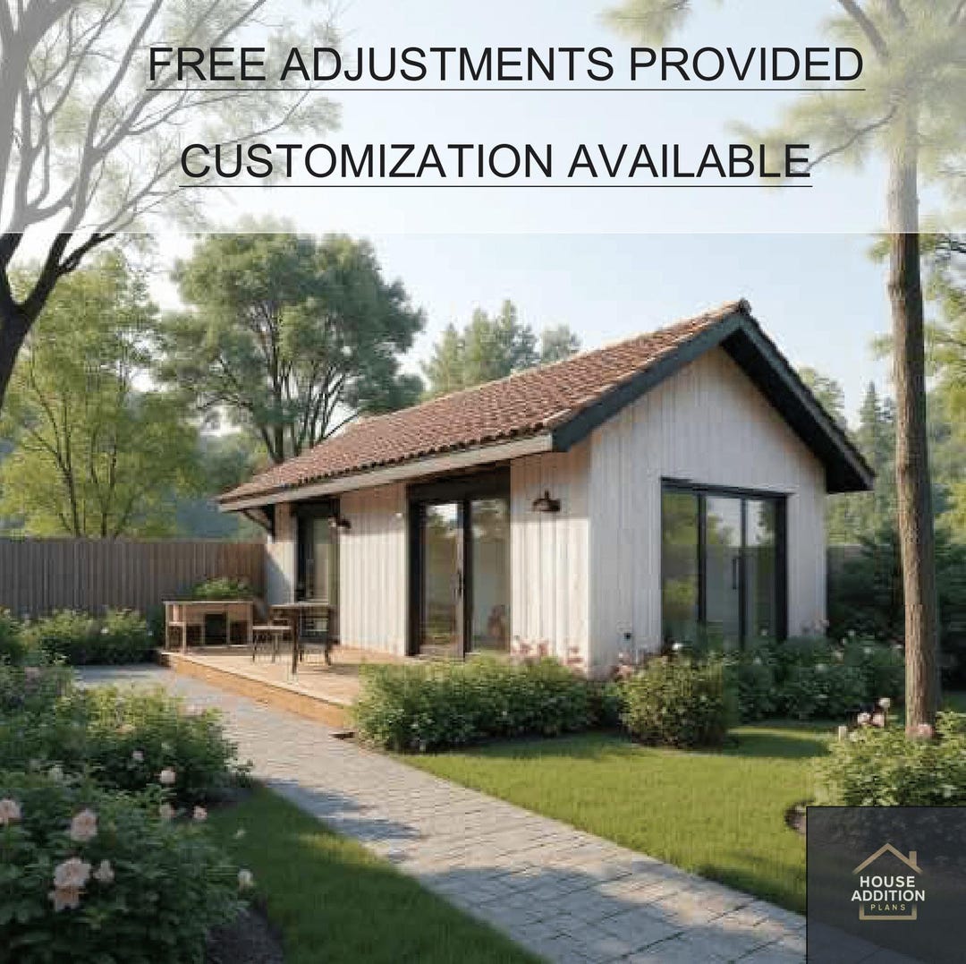 Cottage Blueprint: 612 Sq Ft DIY House Plan (PDF Digital Download) - Etsy