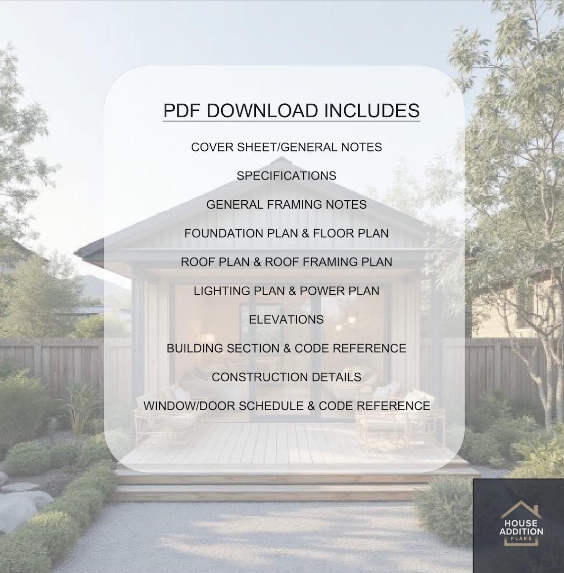 ADU Blueprint: 525 Sq Ft DIY House Plan (PDF Digital Download) - Etsy