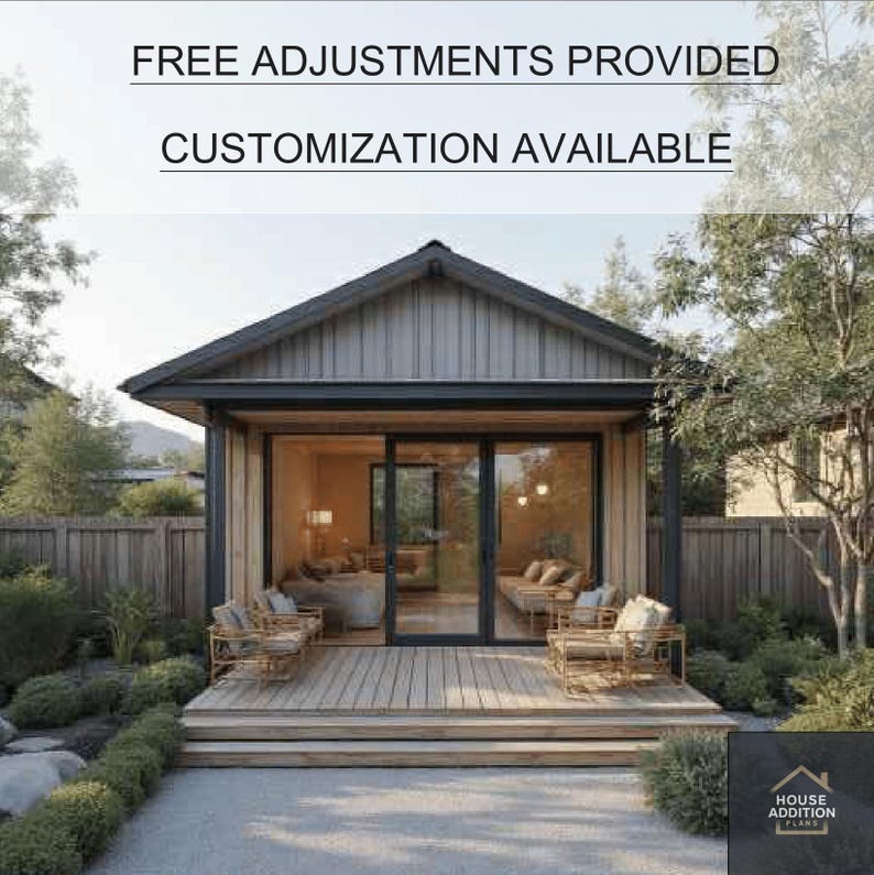 ADU Blueprint: 525 Sq Ft DIY House Plan (PDF Digital Download) - Etsy