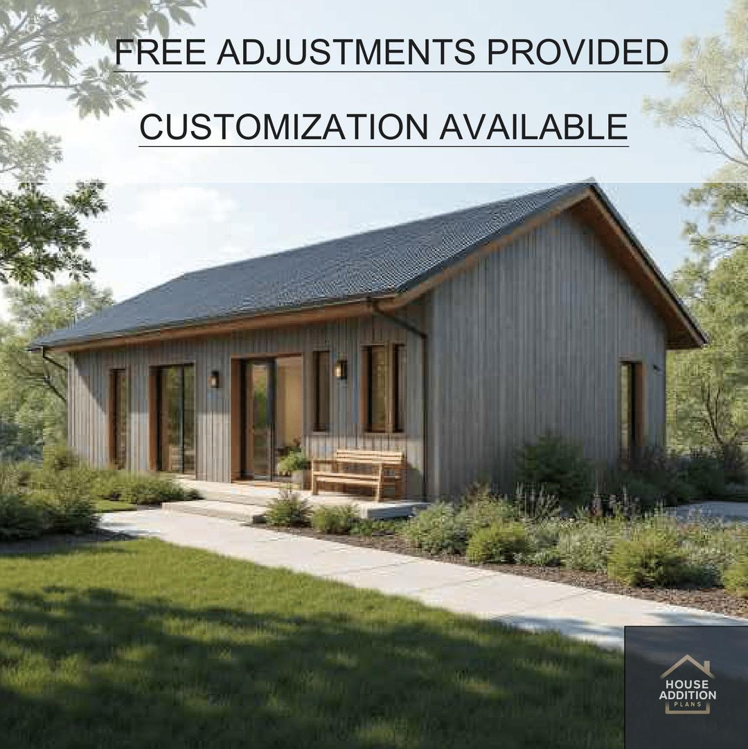 Cottage Blueprint: 612 Sq Ft DIY House Plan (PDF Digital Download) - Etsy