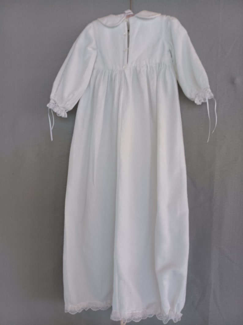 Traditional Baby Sleeping Gown, White With Pintucks. 3-6 Months ...