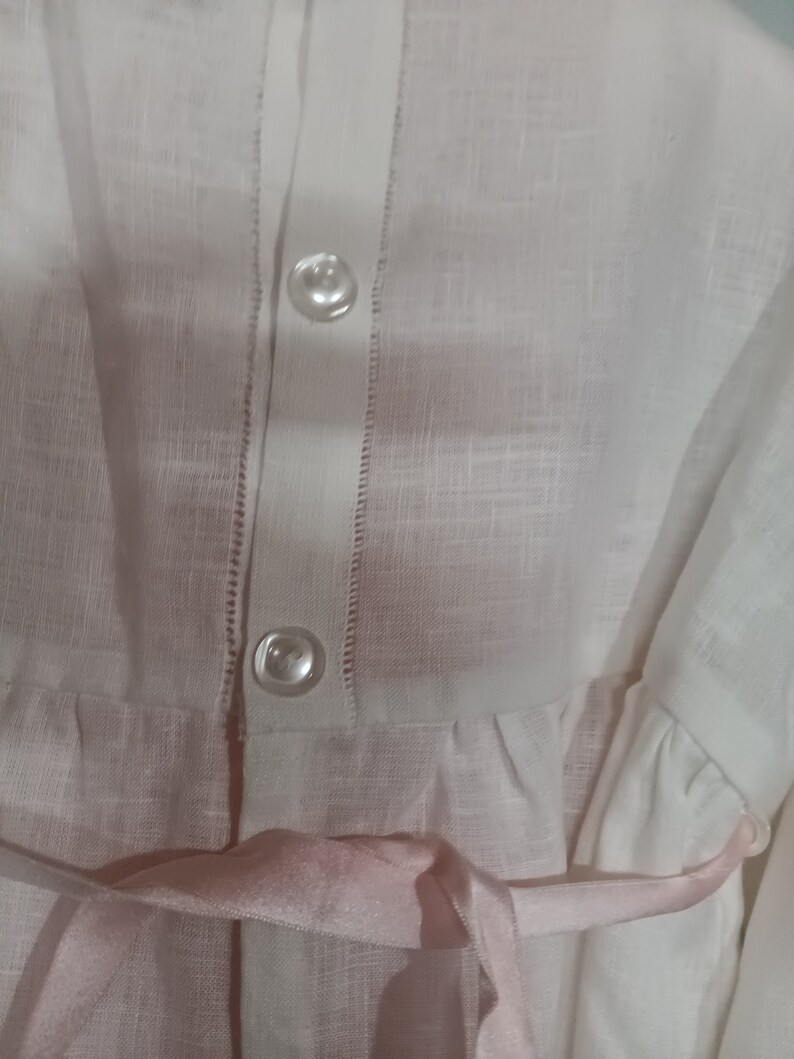 Pulled Thread, Also Called Drawn Thread, White Linen Dress. All Pulled ...