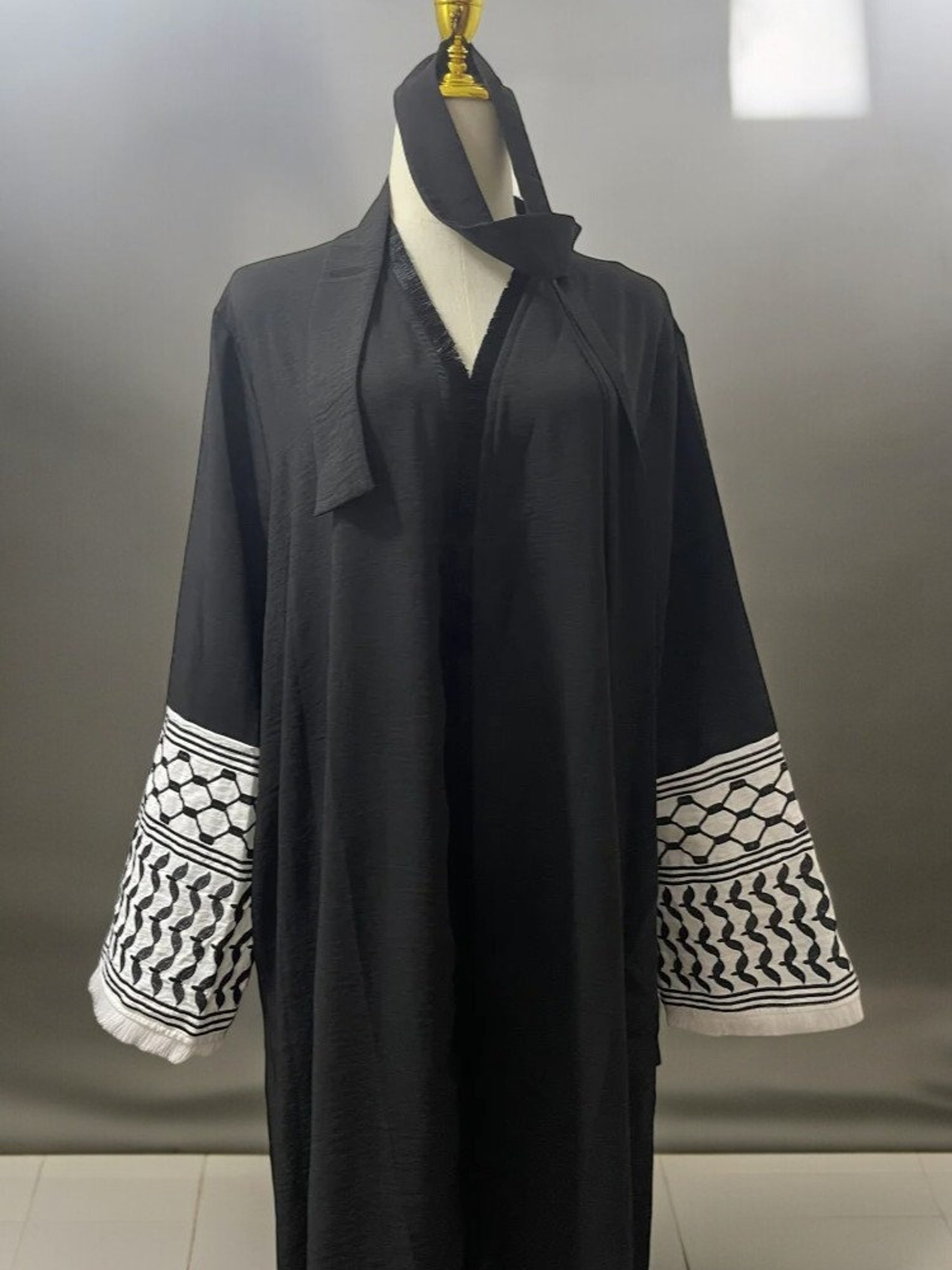 Kuffiyeh Keffiyeh Palestine Abaya Jibab Khimar Kaftan Tassel Dubai ...