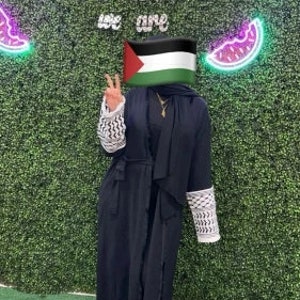 Kuffiyeh Keffiyeh Palestine Abaya Jibab Khimar Kaftan Tassel Dubai ...