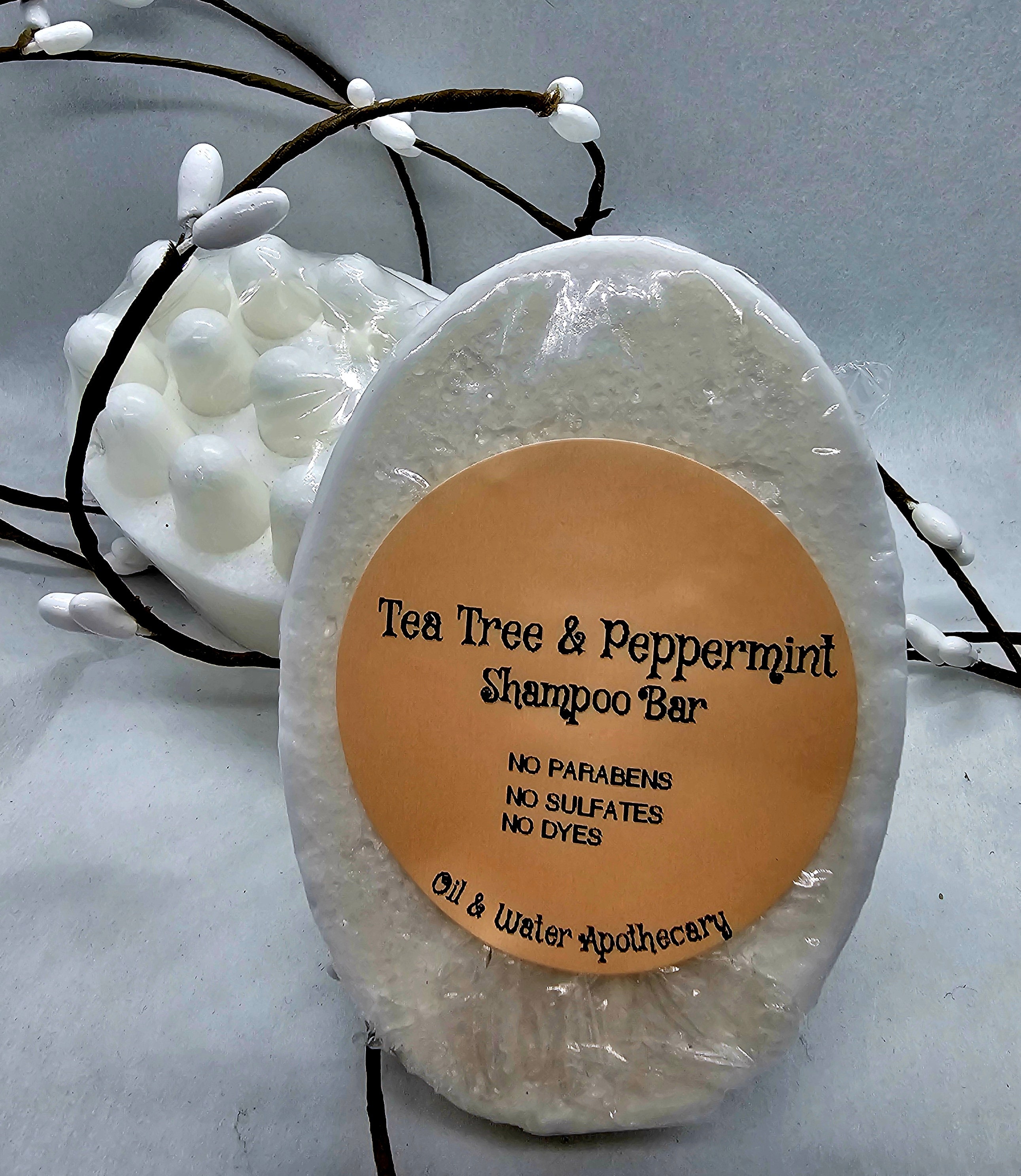 Shampoo Bar Tea Tree And Peppermint Oil Massaging Shampoo Bar Etsy