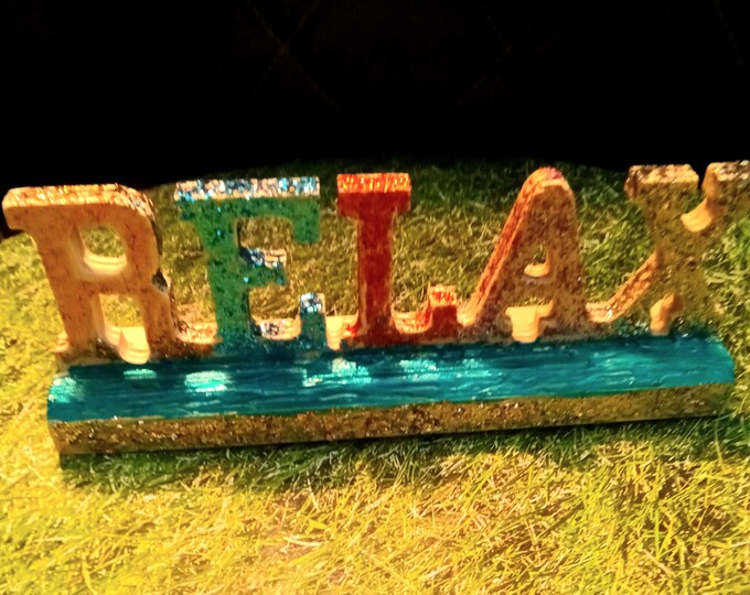 Relax Sign Freestanding Sign Shelf Decor 3 D - Etsy