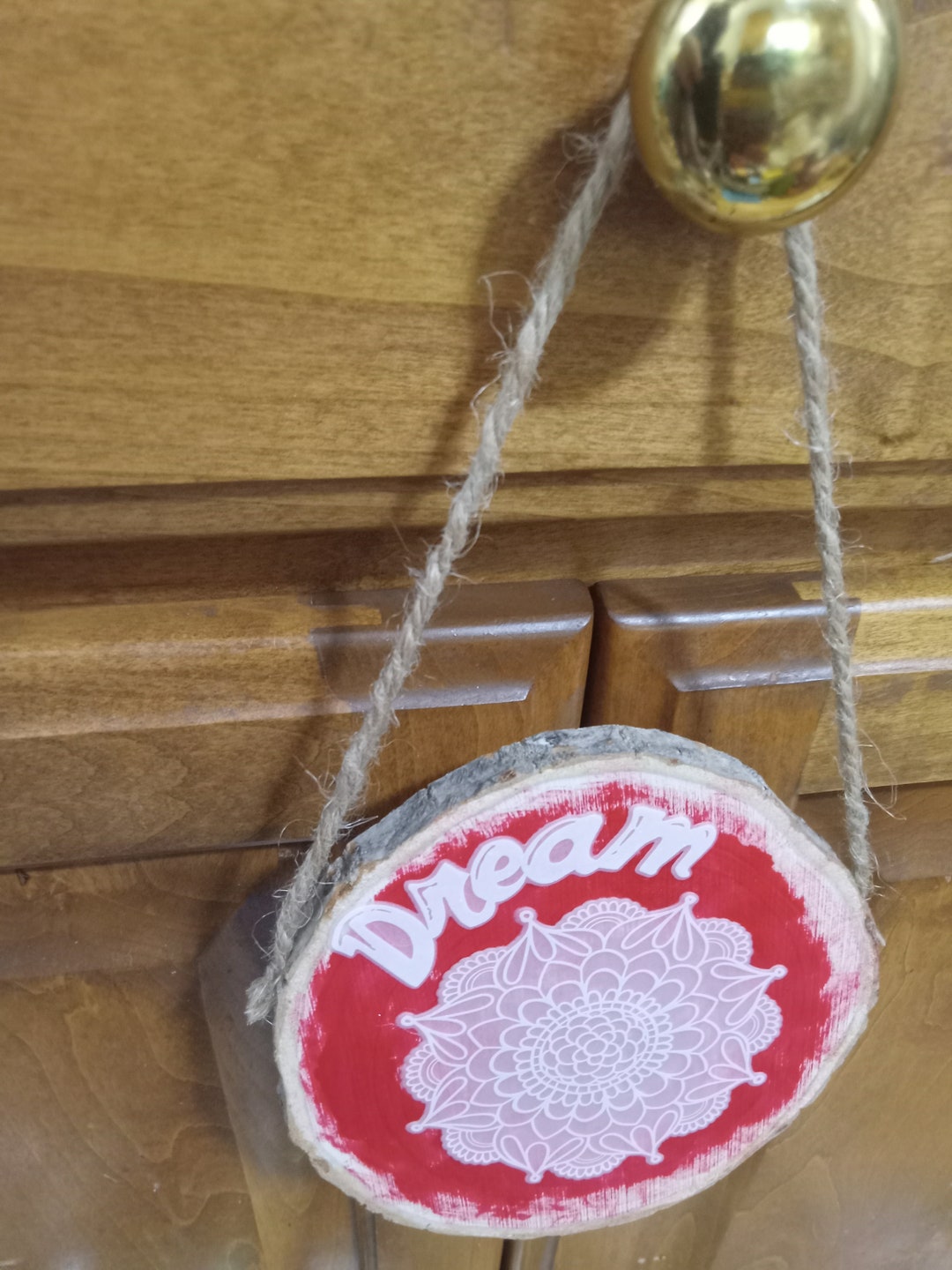 Wooden Slice Dream Sign Wood Round - Etsy