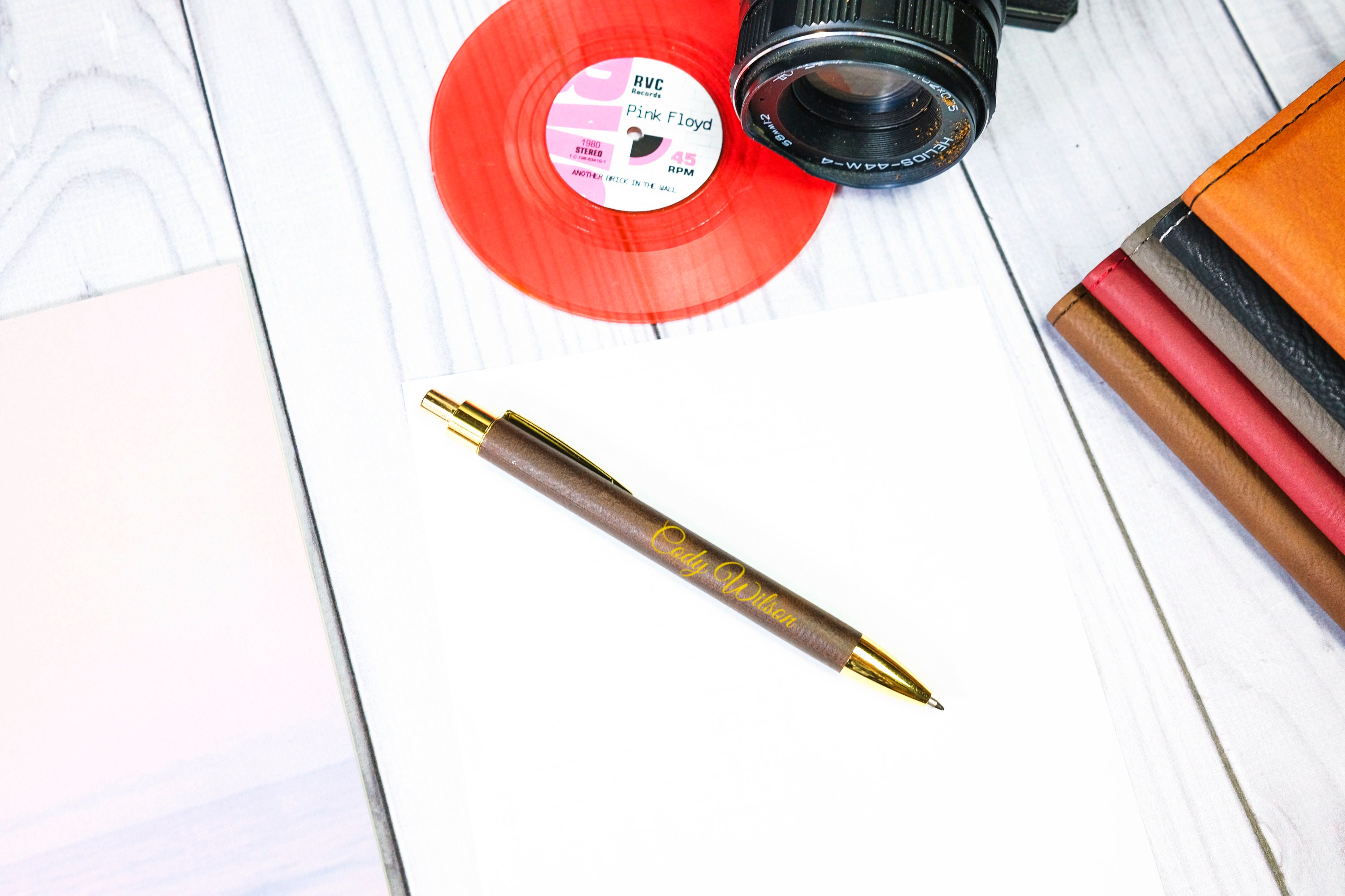 Custom Company Logo Leather Pen, Personalized Pen, Personalized Leather ...