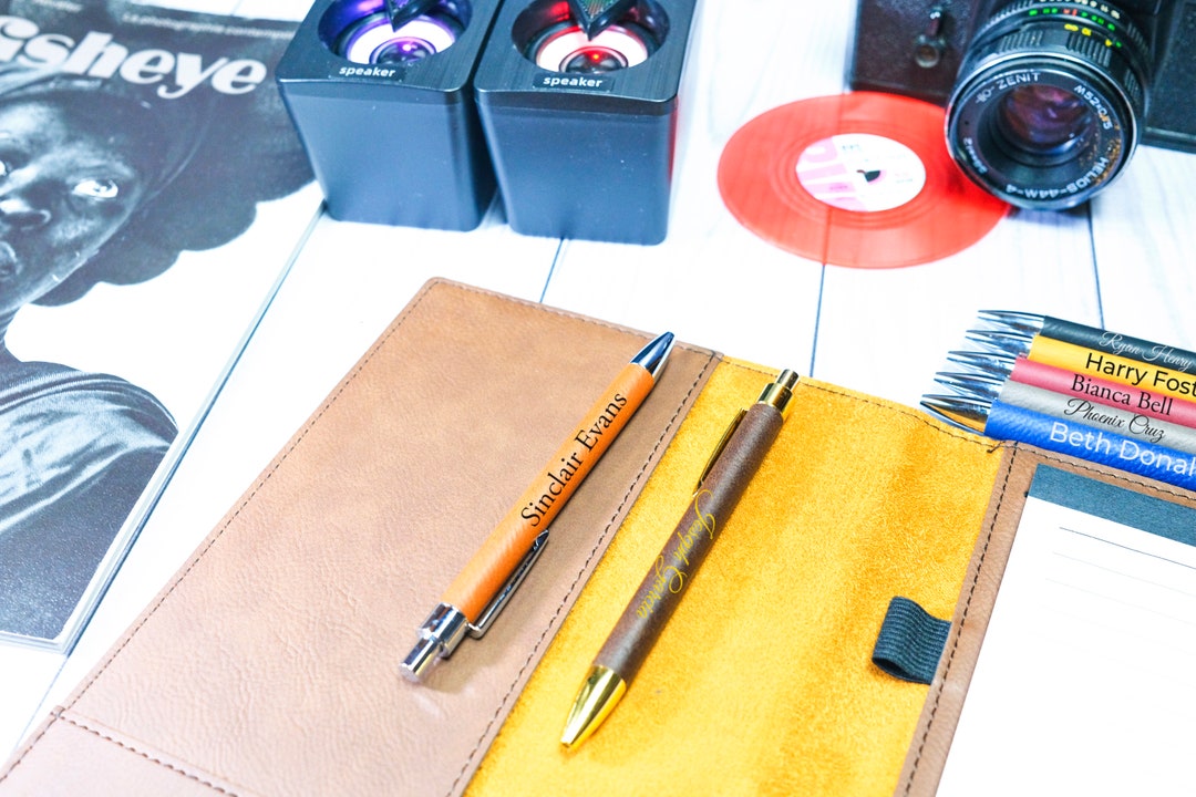 Custom Company Logo Leather Pen, Personalized Pen, Personalized Leather ...