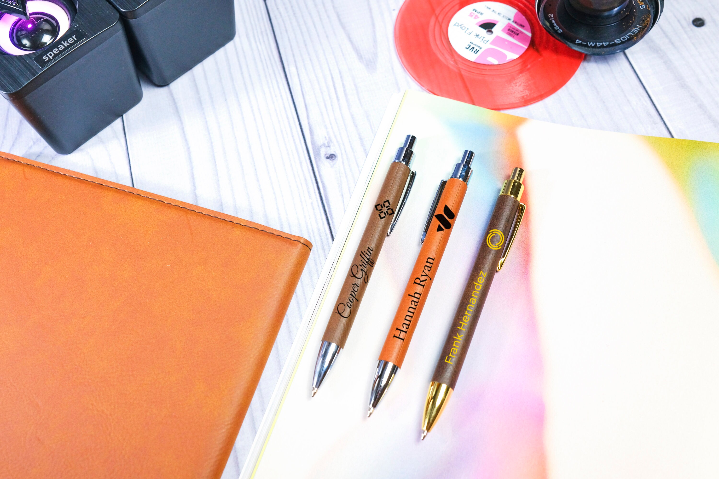 Custom Company Logo Leather Pen, Personalized Pen, Personalized Leather ...