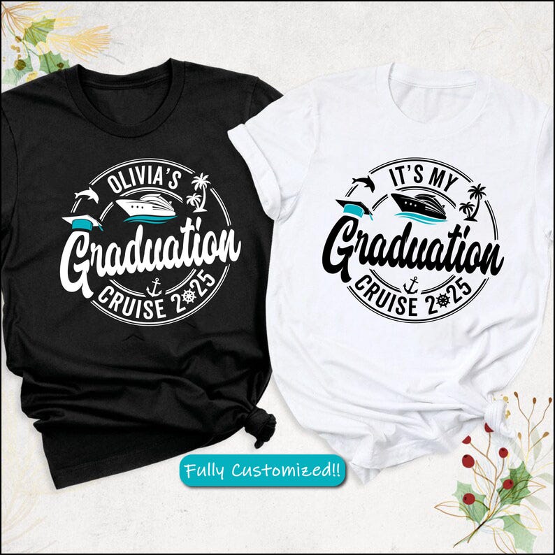 Personalized Graduation Cruise 2025 Shirts, Graduation Cruise Shirt ...