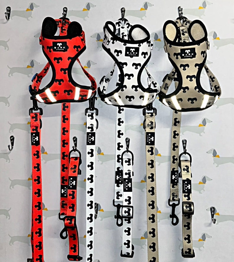 BARK AVENUE Adjustable Harness - 3 Colours - Etsy