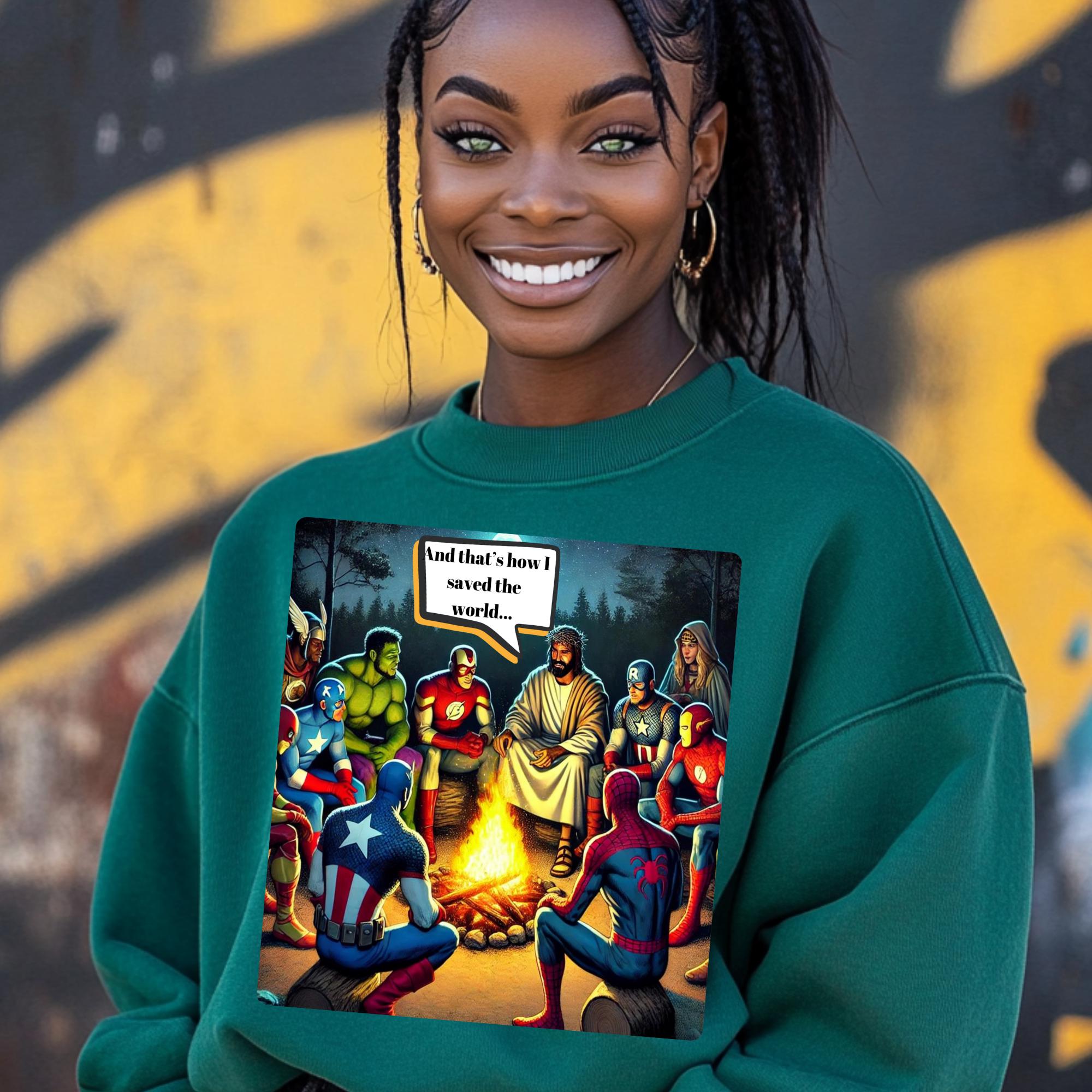 And That's How I Saved the World | Funny Christian PNG | Faith PNG ...
