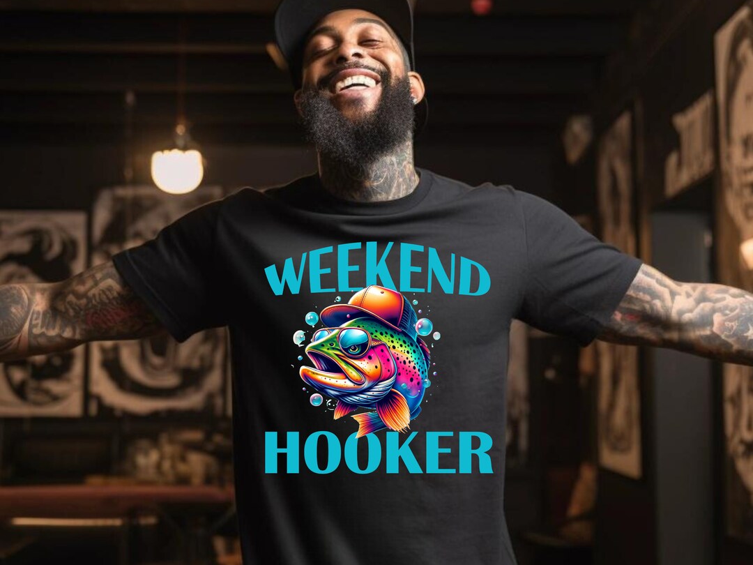 Colorful Weekend Hooker PNG Bundle, Fishing, Funny Fishing PNG, Fishing ...