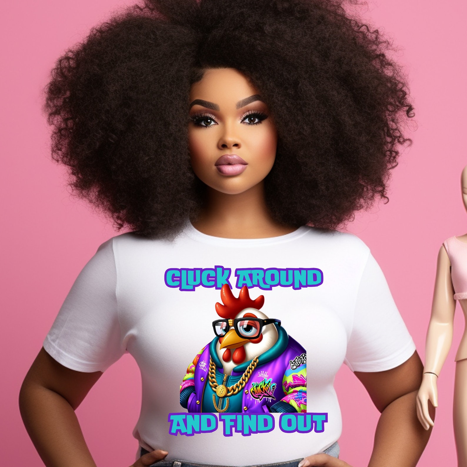 Hip Hop Chicken cluck Around and Find Out PNG Funky Digital Download ...