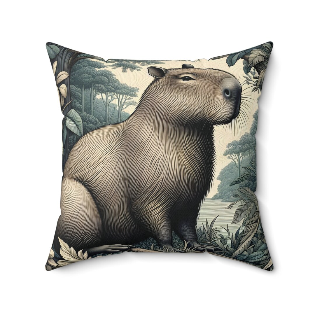 Capybara Cushion Animal Throw Pillow Retro Cottage Core Home Decor ...