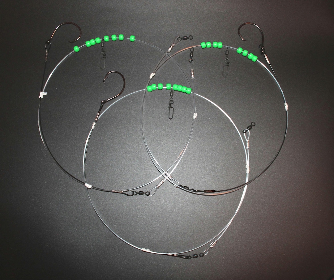 Surf Fishing Leaders, Castable 4 Ft. Bottom Rigs, Target Bull Red Drum ...