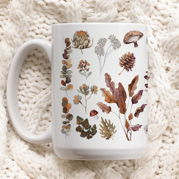 Botanical Mug - Etsy