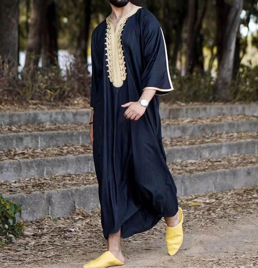 Thobe, Thobe for Men, Moroccan Thobe, Palestinian Thobe, Muslim Thobe ...