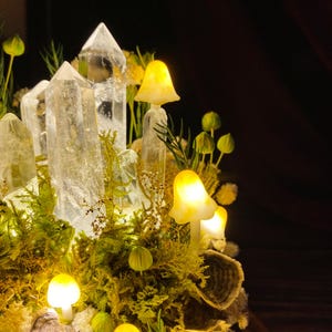 Glowing Crystal Pillars With Healing Properties, Enchanted Forest ...