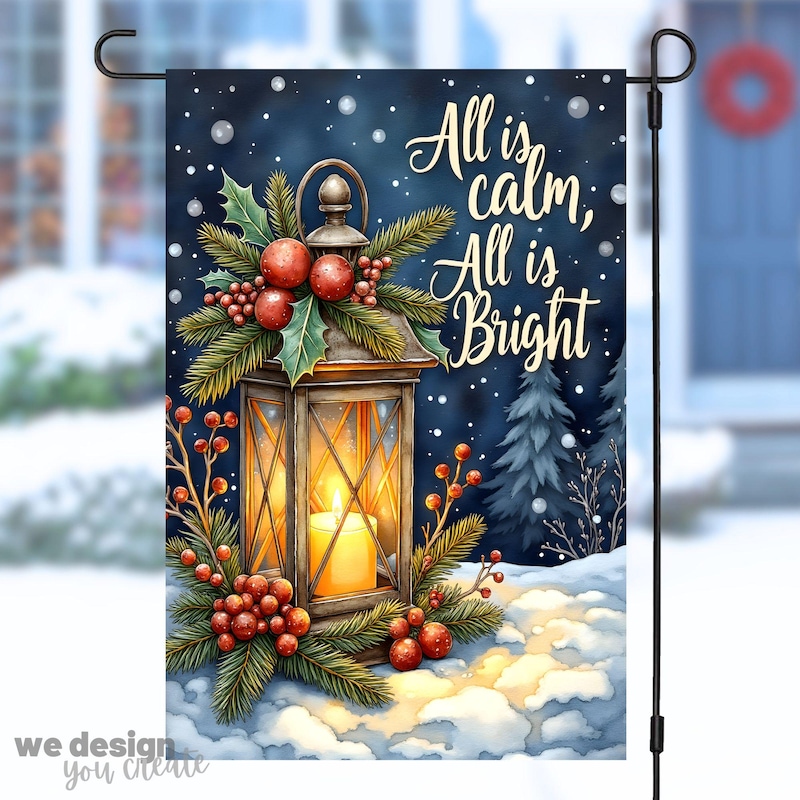 Christmas Flag Yard Sign - Etsy