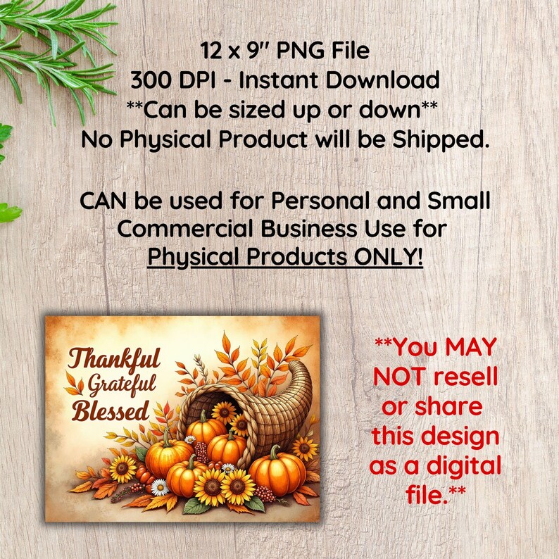 Thanksgiving Cutting Board Cornucopia PNG, Thankful Grateful Blessed ...