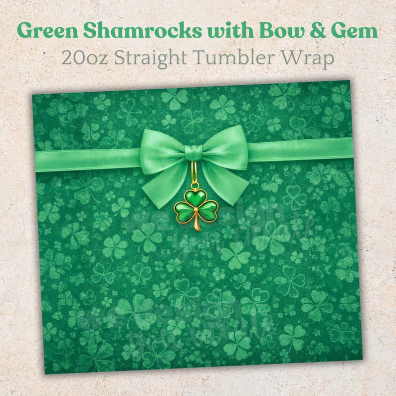 St. Patrick’s Day Tumbler Wrap PNG, 20oz Skinny Sublimation, Lucky ...