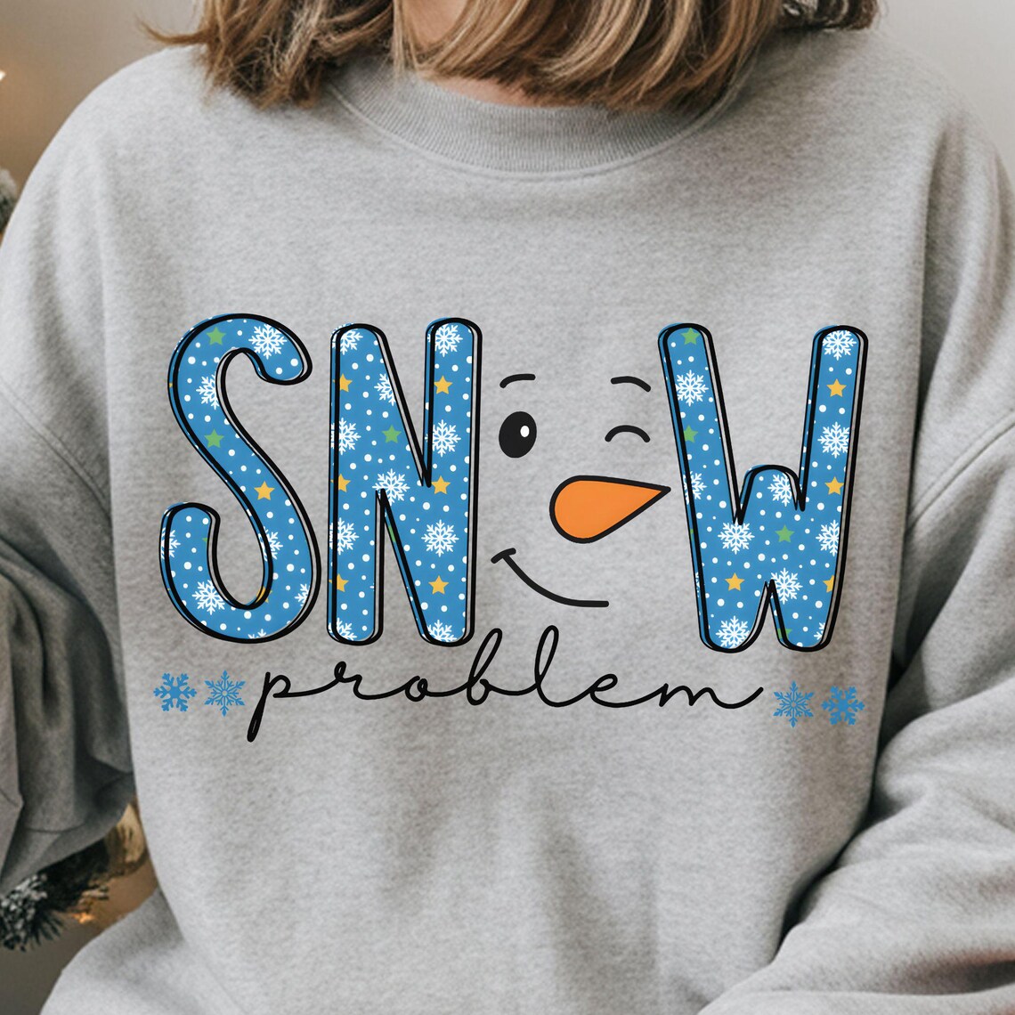 Snow Problem PNG Design, Winter Pun Sublimation PNG, Cute Snowman ...