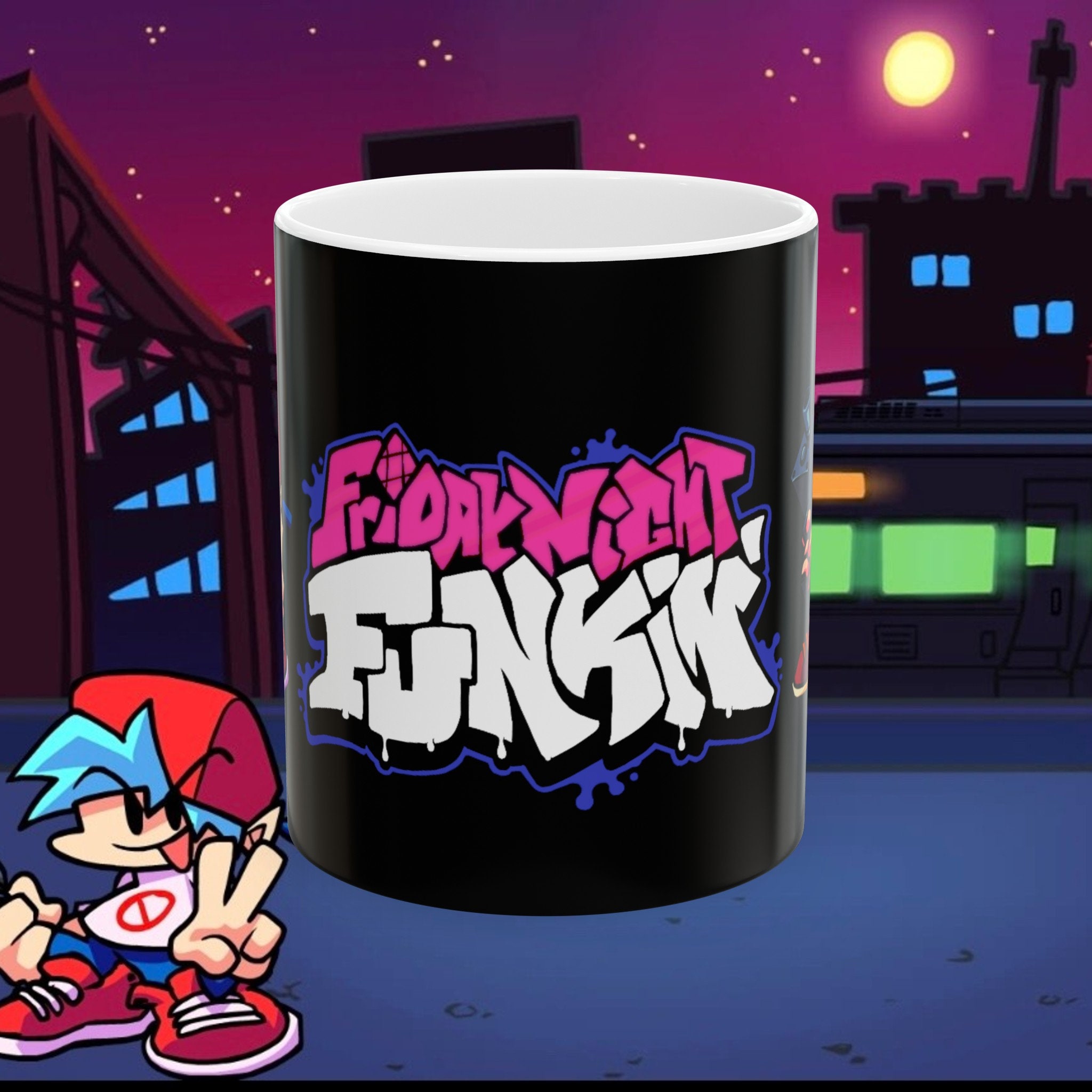Friday Night Funkin Fnf Boyfriend Pico Picos School Ceramic Mug, 11oz ...