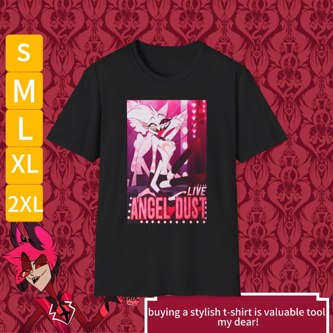 Hazbin Hotel Angel Dust Alastor Helluva Boss Unisex Softstyle T-shirt ...