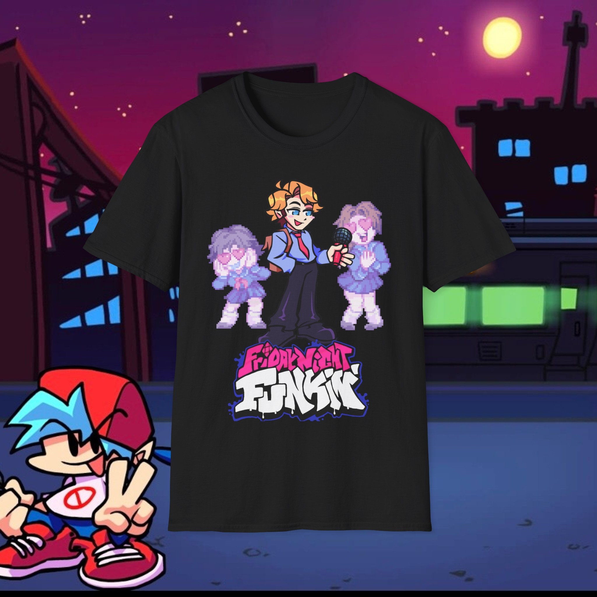 Copy of Senpai Friday Night Funkin Fnf Newgrounds Anime Unisex ...