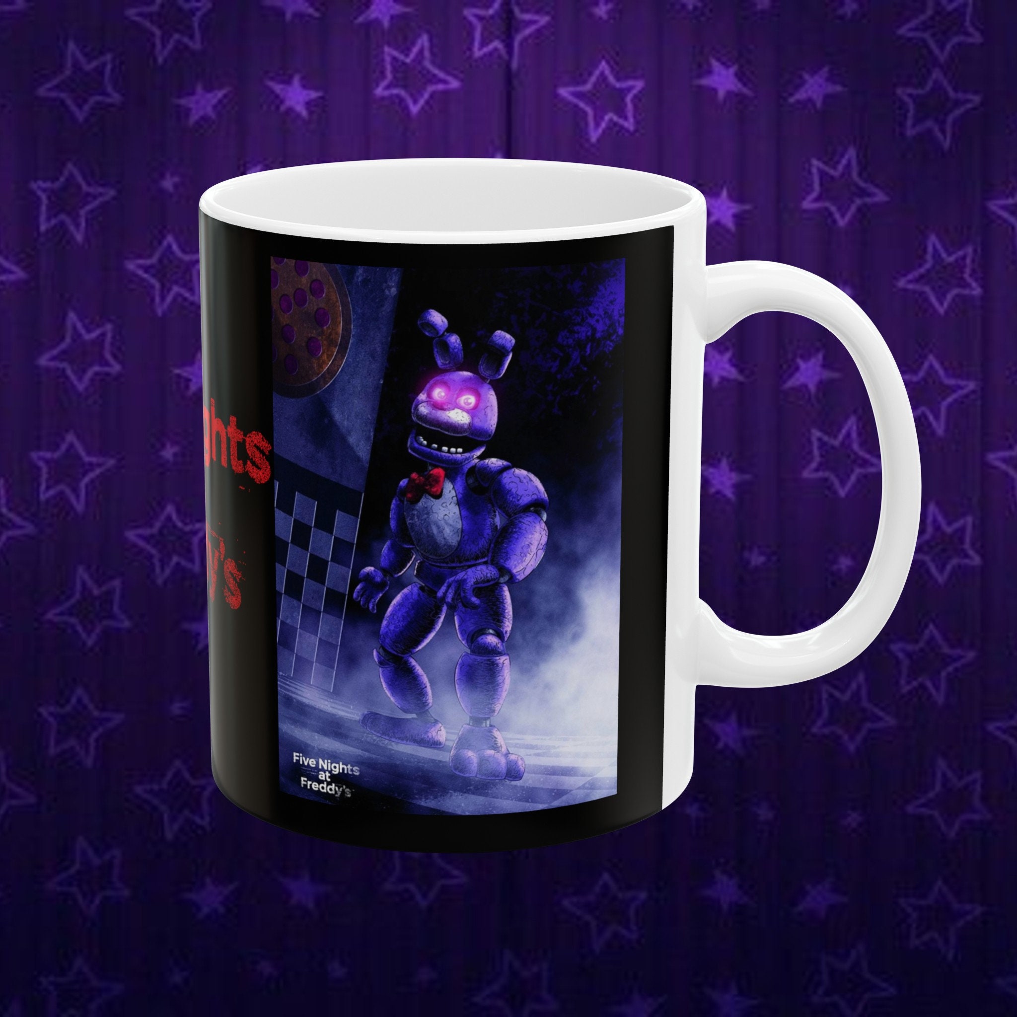 Fnaf Bonnie Five Nights at Freddys Ceramic Mug, 11oz, 15oz - Etsy