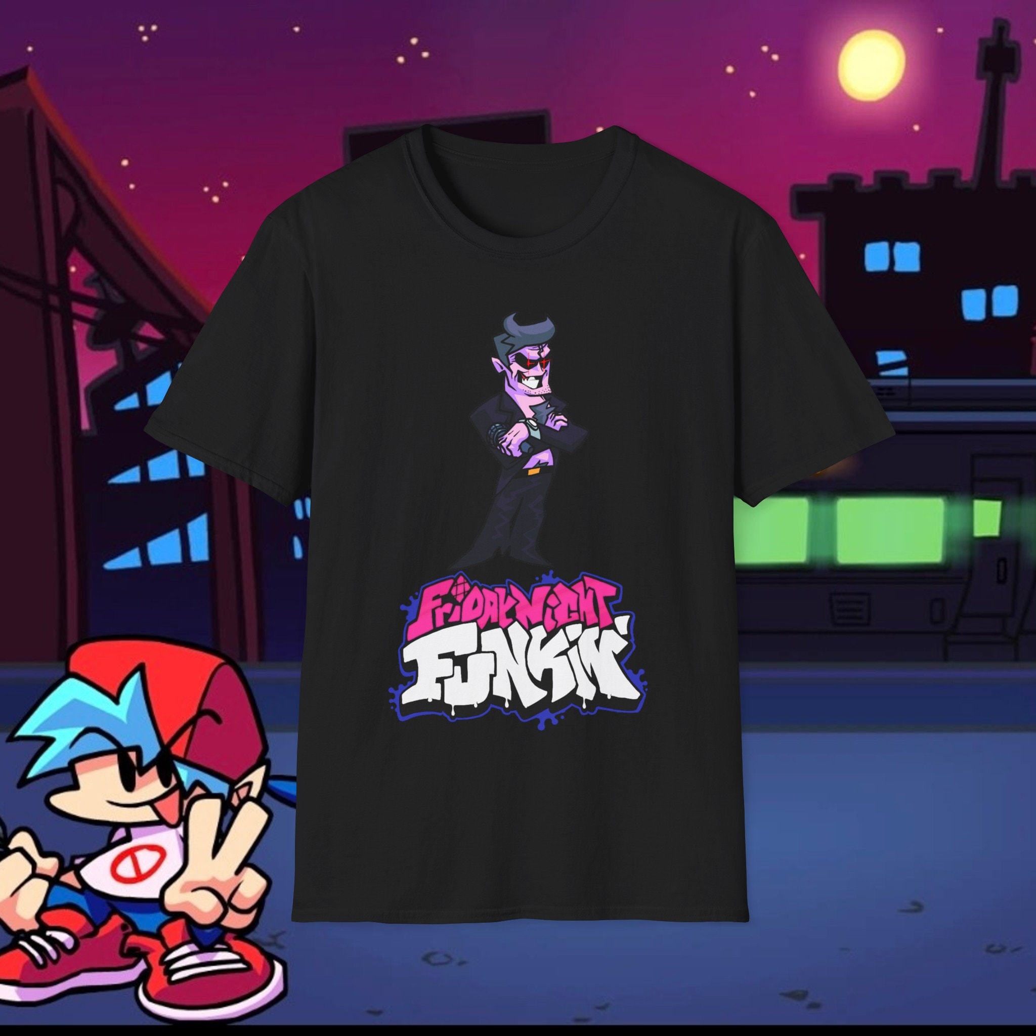 Daddy Dearest Fnf Friday Night Funkin Unisex Softstyle T-shirt - Etsy