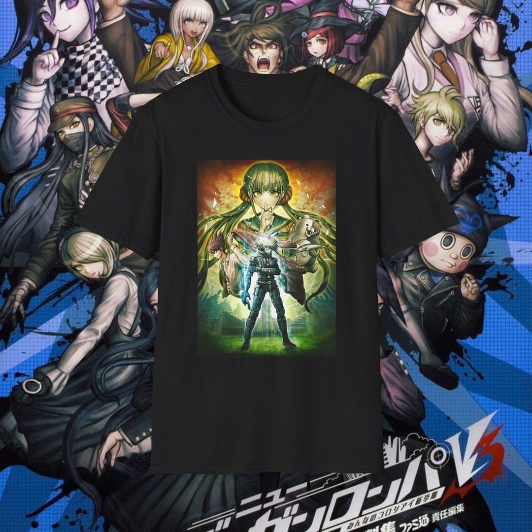 Danganronpa V3 Maki Kaito Keebo Monokuma Junko Unisex Softstyle T-shirt ...