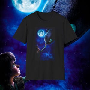 Httyd How to Train Your Dragon Toothless Hiccup Unisex Softstyle T ...