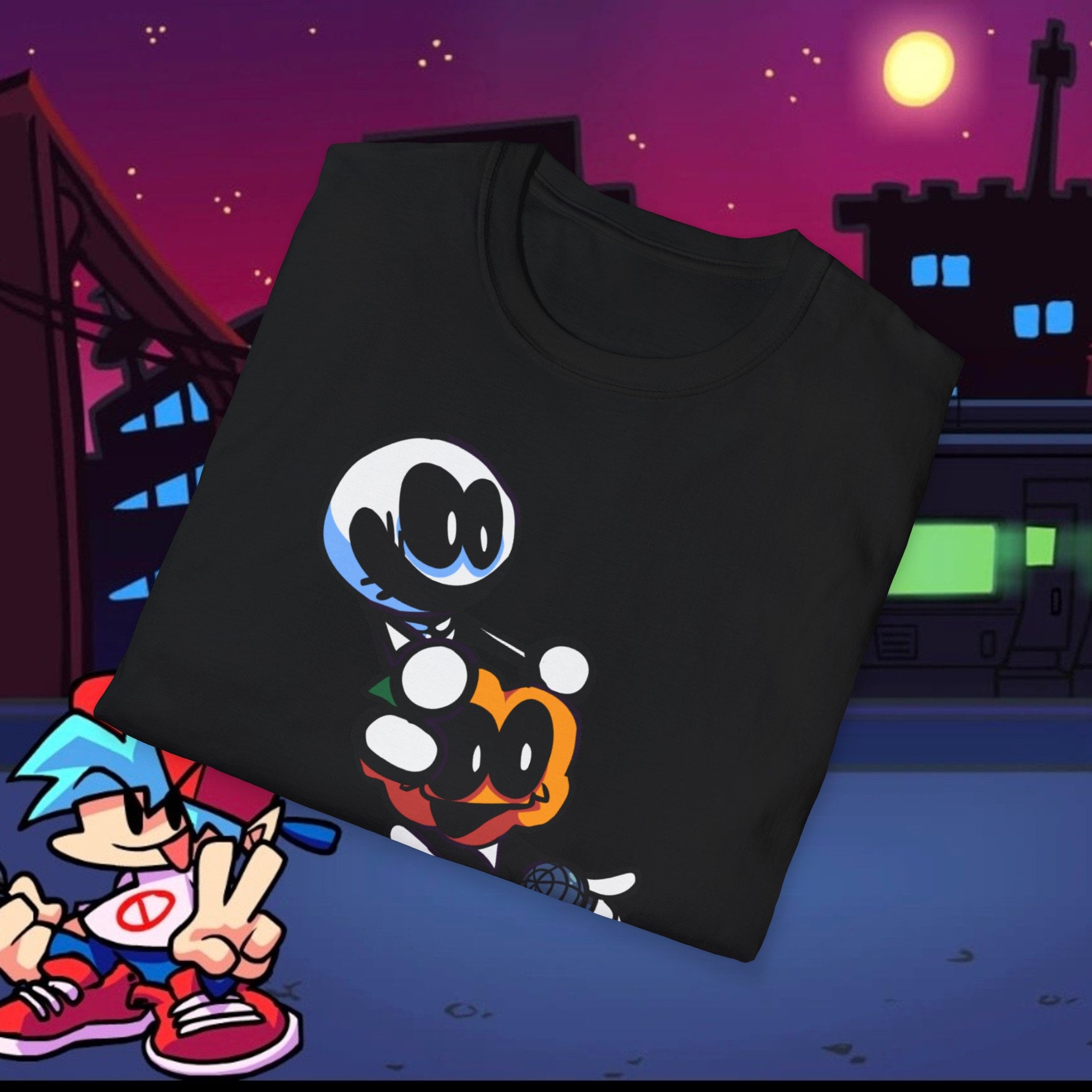 Skid and Pump Spooky Month Fnf Friday Night Funkin Unisex Softstyle T ...