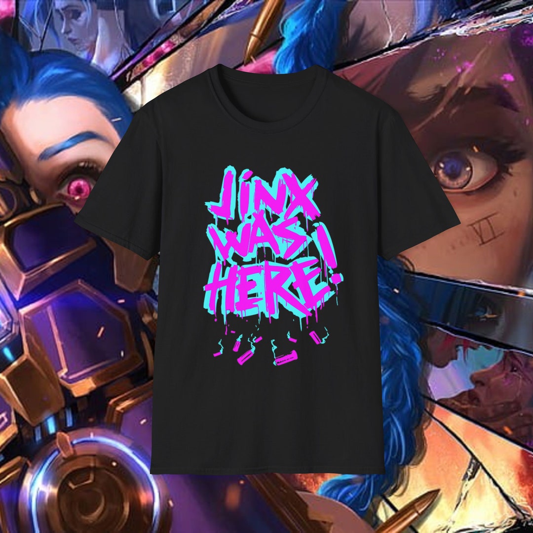 Arcane League of Legends Jinx Was Here Vi Powder Unisex Softstyle T ...