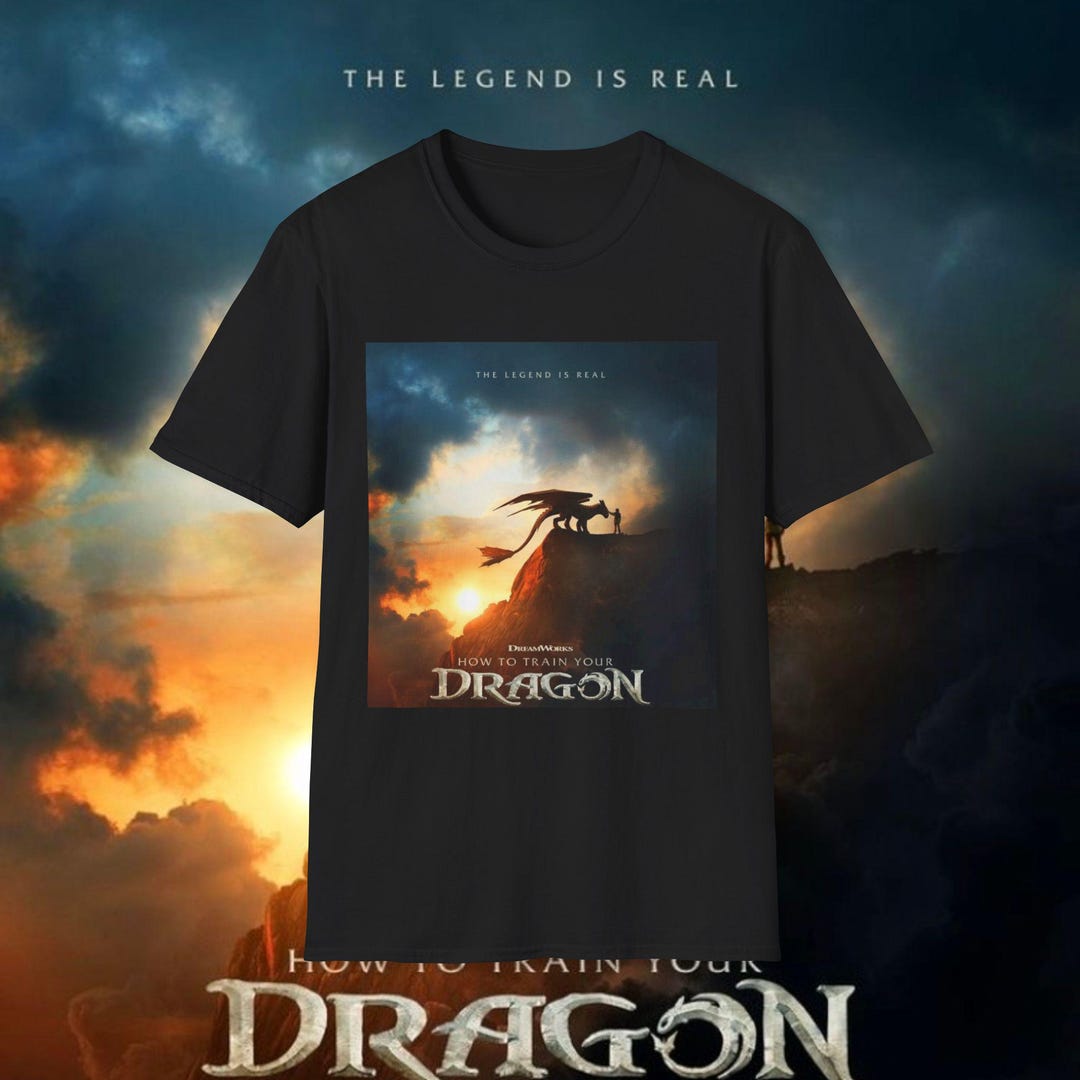 Httyd Live Action How to Train Your Dragon Toothless Unisex Softstyle T ...