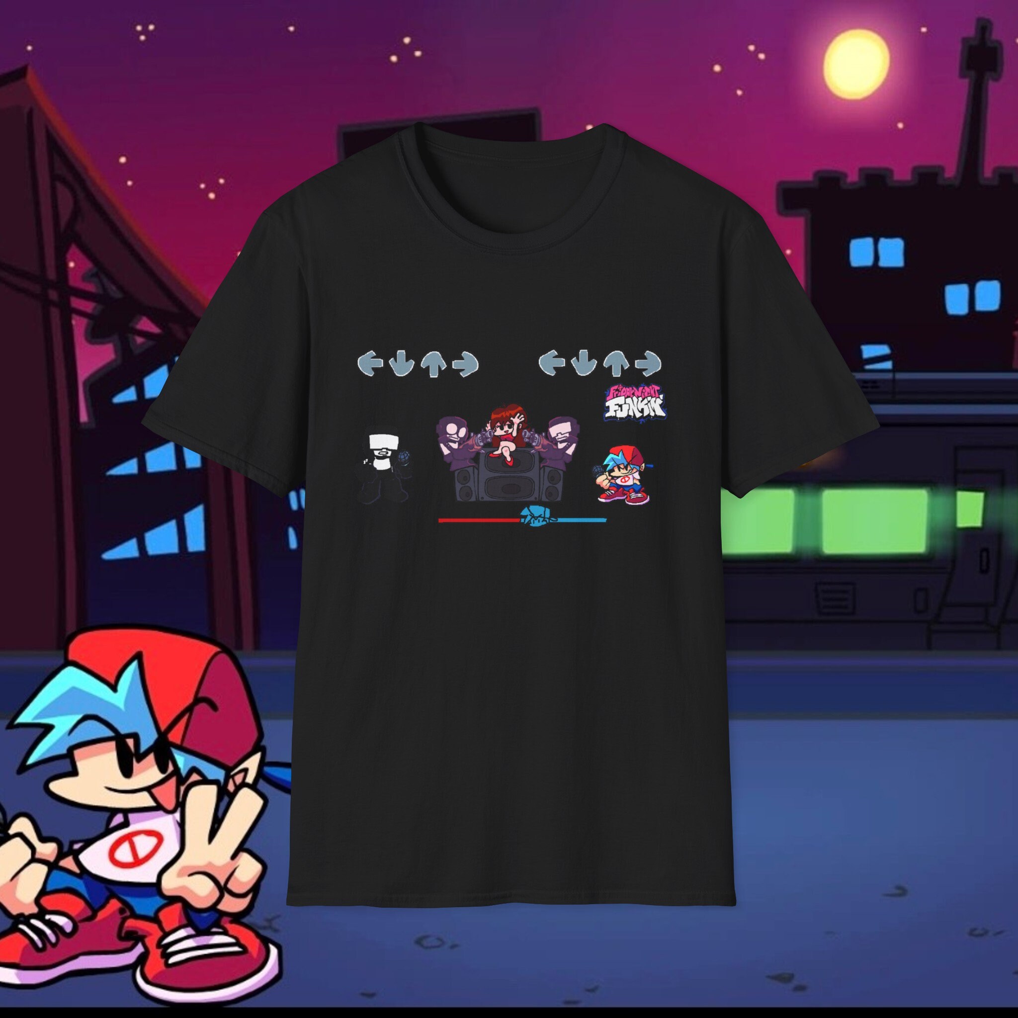 Tankmen Fnf Tankman Friday Night Funkin Newgrounds Unisex Softstyle T ...