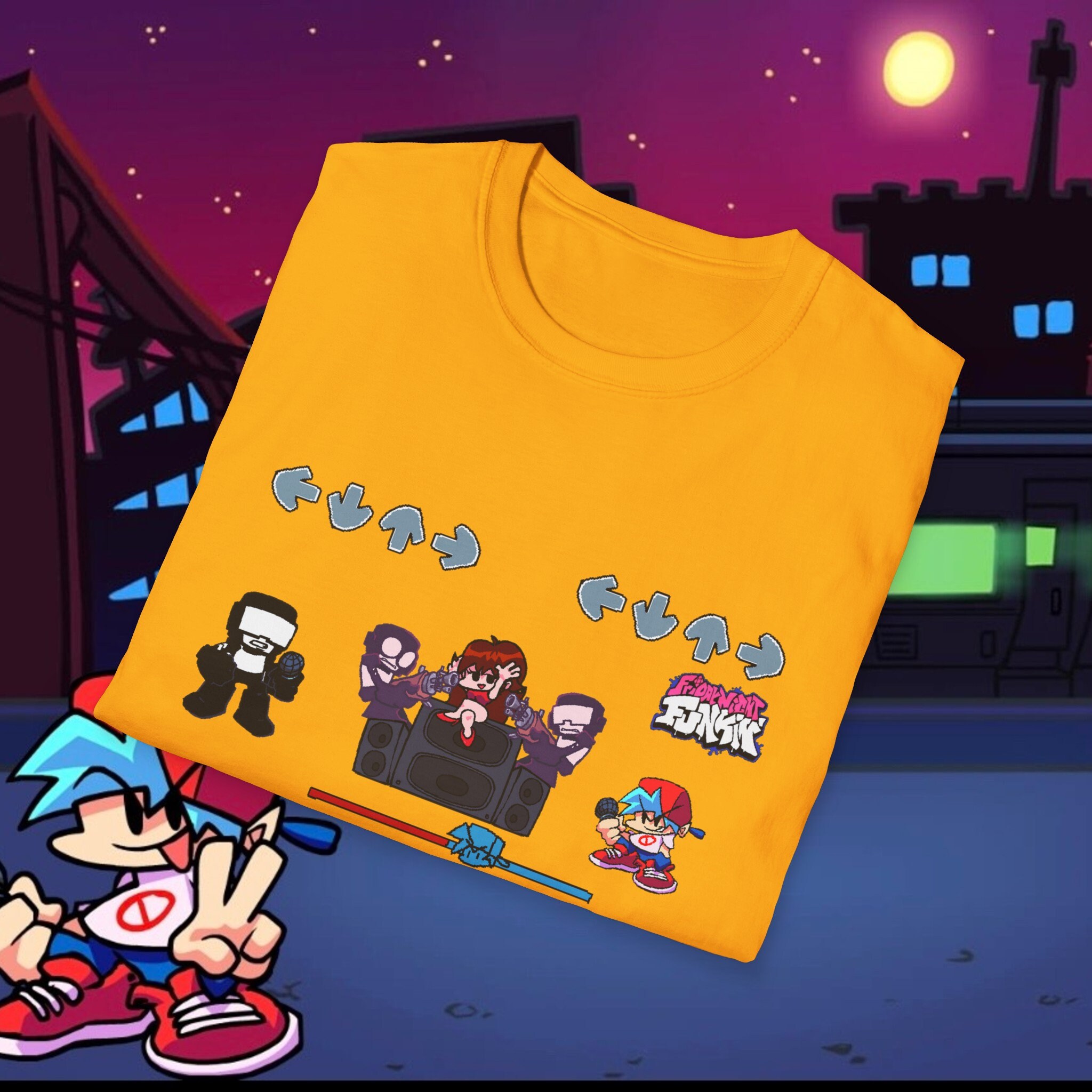 Tankmen Fnf Tankman Friday Night Funkin Newgrounds Unisex Softstyle T ...