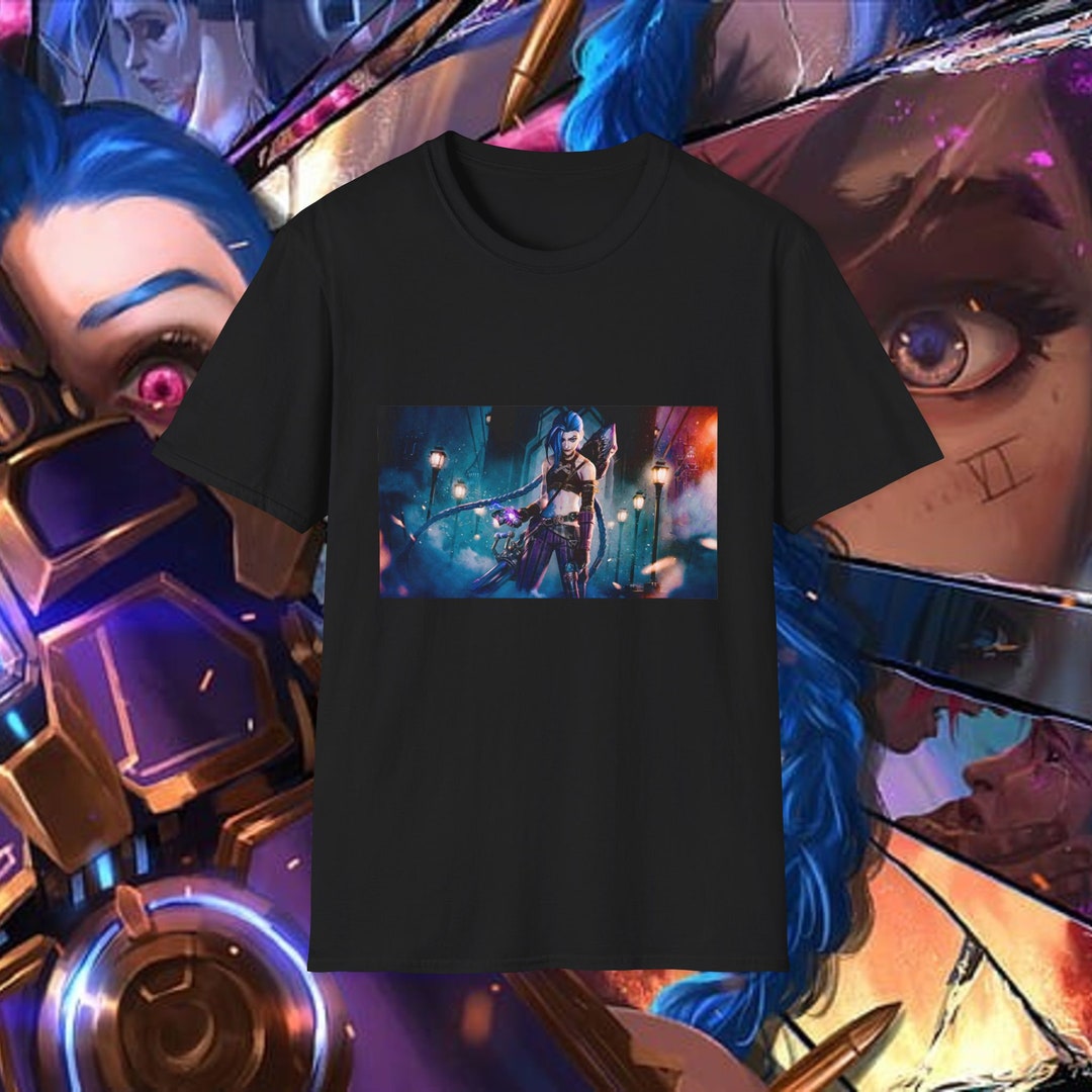 Arcane League of Legends Jinx Vi Powder Unisex Softstyle T-shirt - Etsy