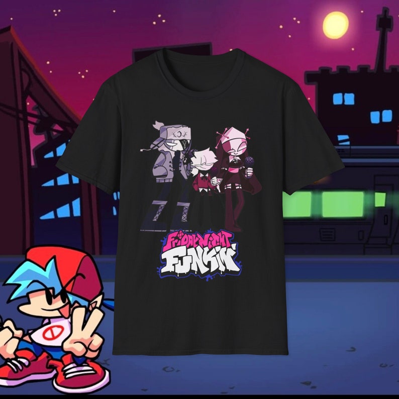 Ruv Sarv Selever Fnf Friday Night Funkin Unisex Softstyle T-Shirt ...