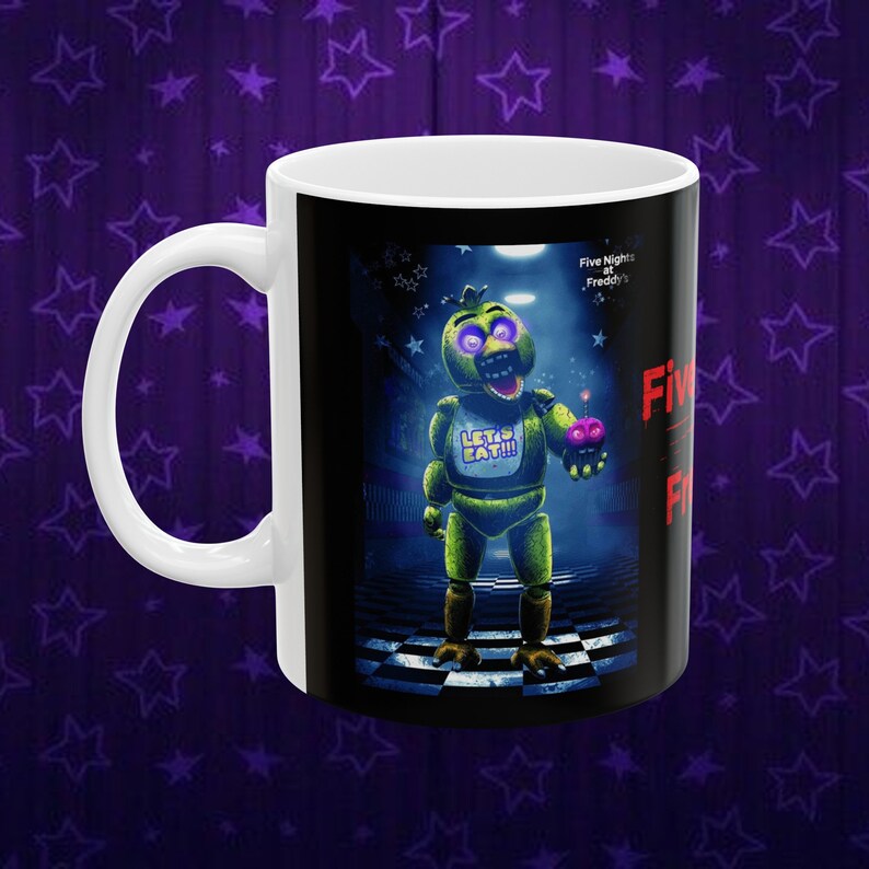 Fnaf Movie Five Nights at Freddys Chica Foxy Ceramic Mug, 11oz - Etsy ...