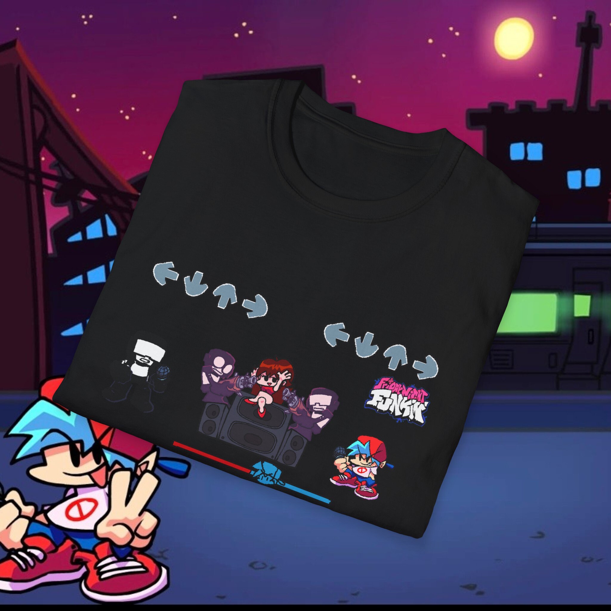 Tankmen Fnf Tankman Friday Night Funkin Newgrounds Unisex Softstyle T ...