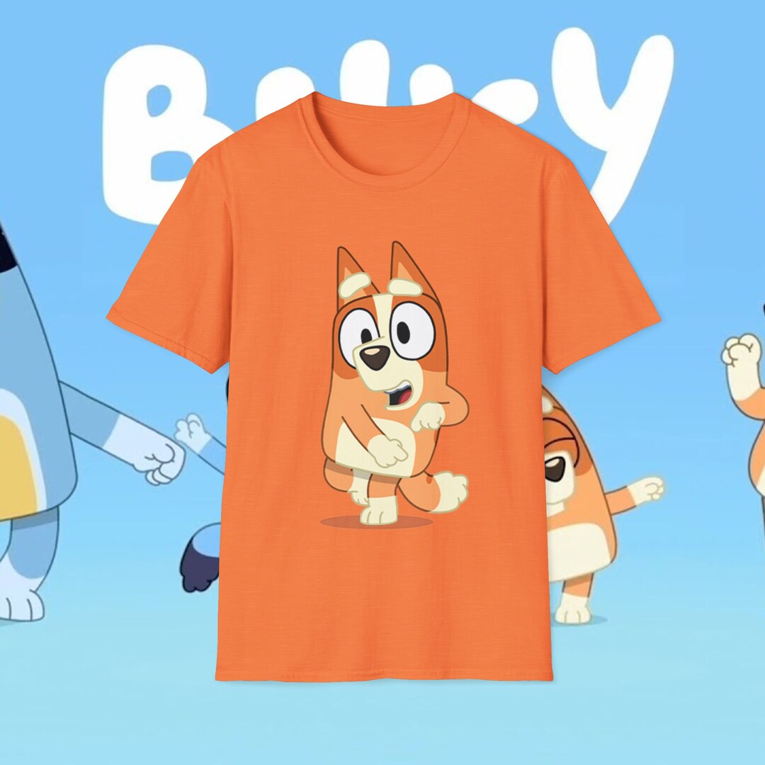 Bluey Bingo Bandit Chilli Unisex Softstyle T-shirt - Etsy