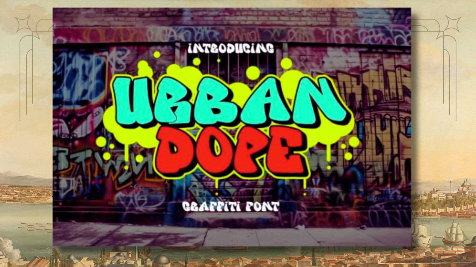 Urban Dope Font, Graffiti Font, Display Font, Personal Font, Modern ...